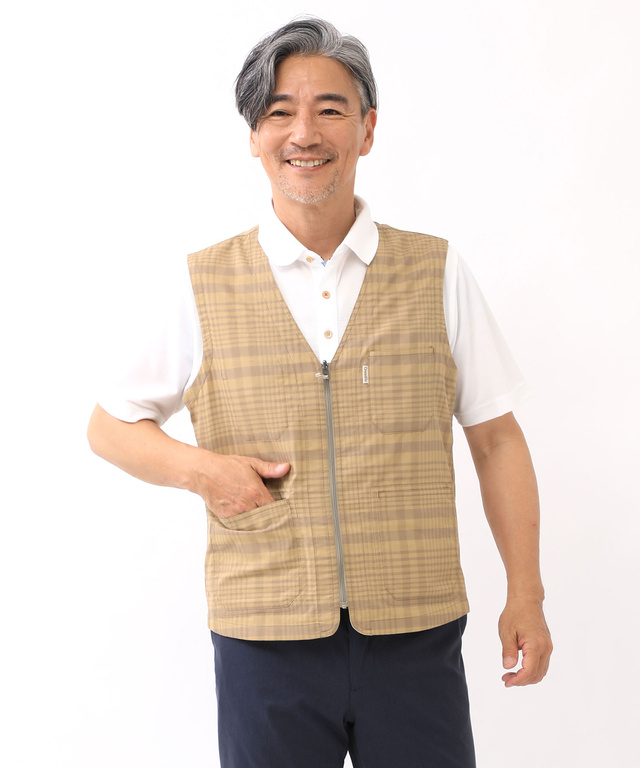 メンズ】一枚持っておきたい 万能ベスト - クロコダイル メンズ】一枚持っておきたい 万能ベスト - クロコダイル